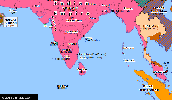 Japanese invasion of Thailand and Malaya | Historical Atlas of Southern ...