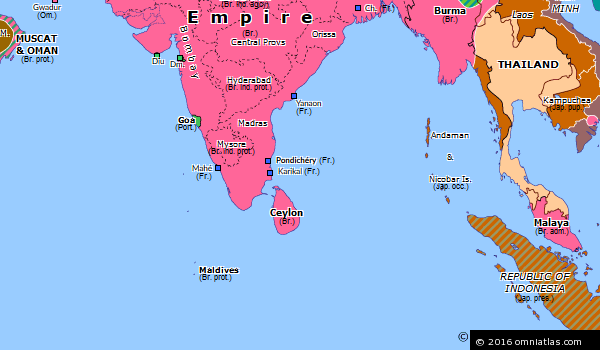 Japanese Surrender in South-East Asia | Historical Atlas of Southern ...