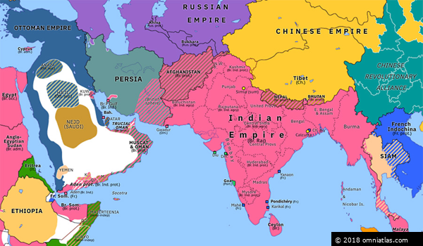 Chinese Revolution | Historical Atlas of Southern Asia (13 November ...