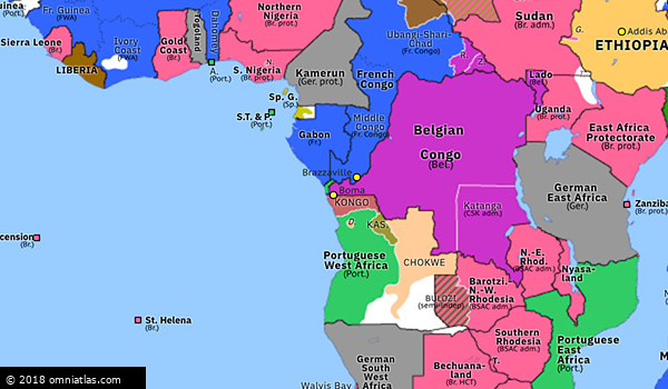 Belgian Congo | Historical Atlas of Sub-Saharan Africa (15 November ...