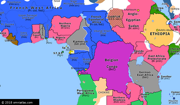 Neukamerun | Historical Atlas of Sub-Saharan Africa (4 November 1911 ...