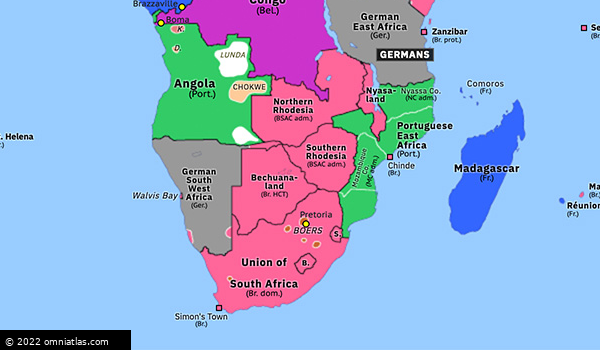 Maritz Rebellion | Historical Atlas of Sub-Saharan Africa (25 October ...